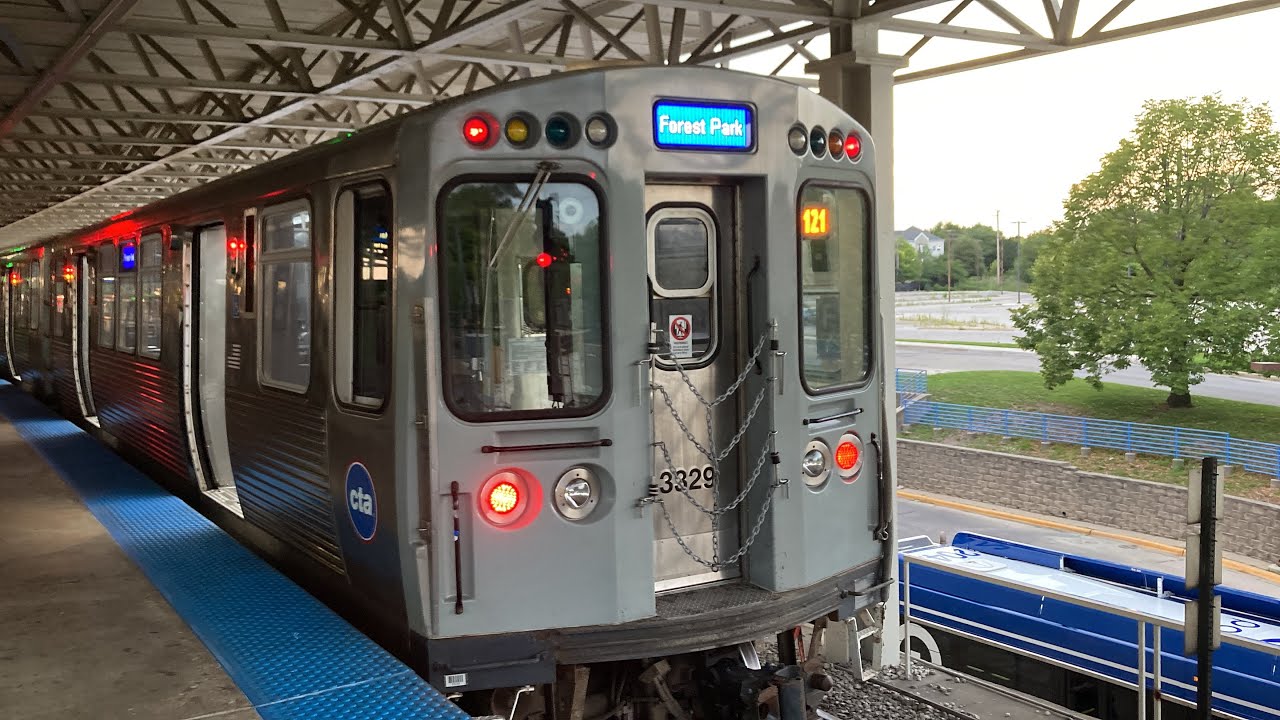 CTA Blue Line Ride From Clark/Lake To Forest Park 3200 Series 3329 ...