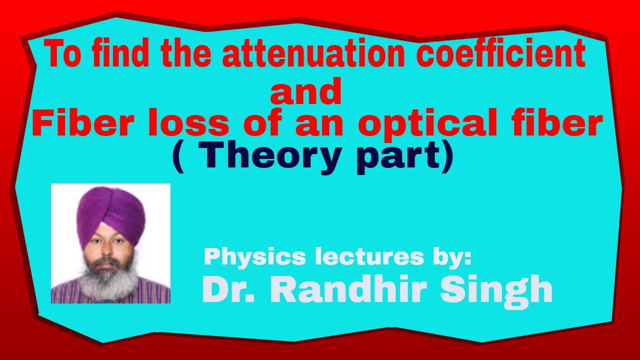 Ex-6a || Fiber loss | Attenuation coefficient | Optical fiber - YouTube