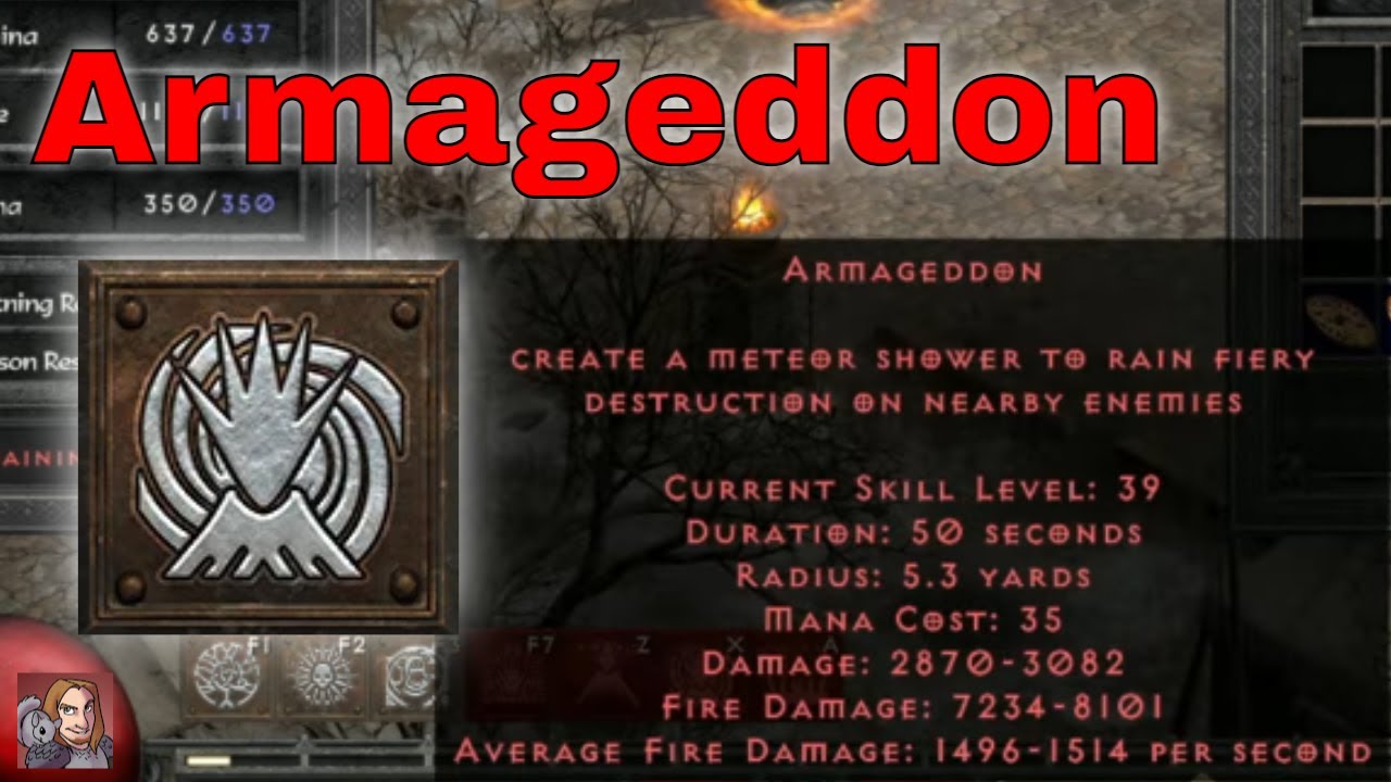 D2R Skills & Abilities - Armageddon, Elemental (Druid) - YouTube