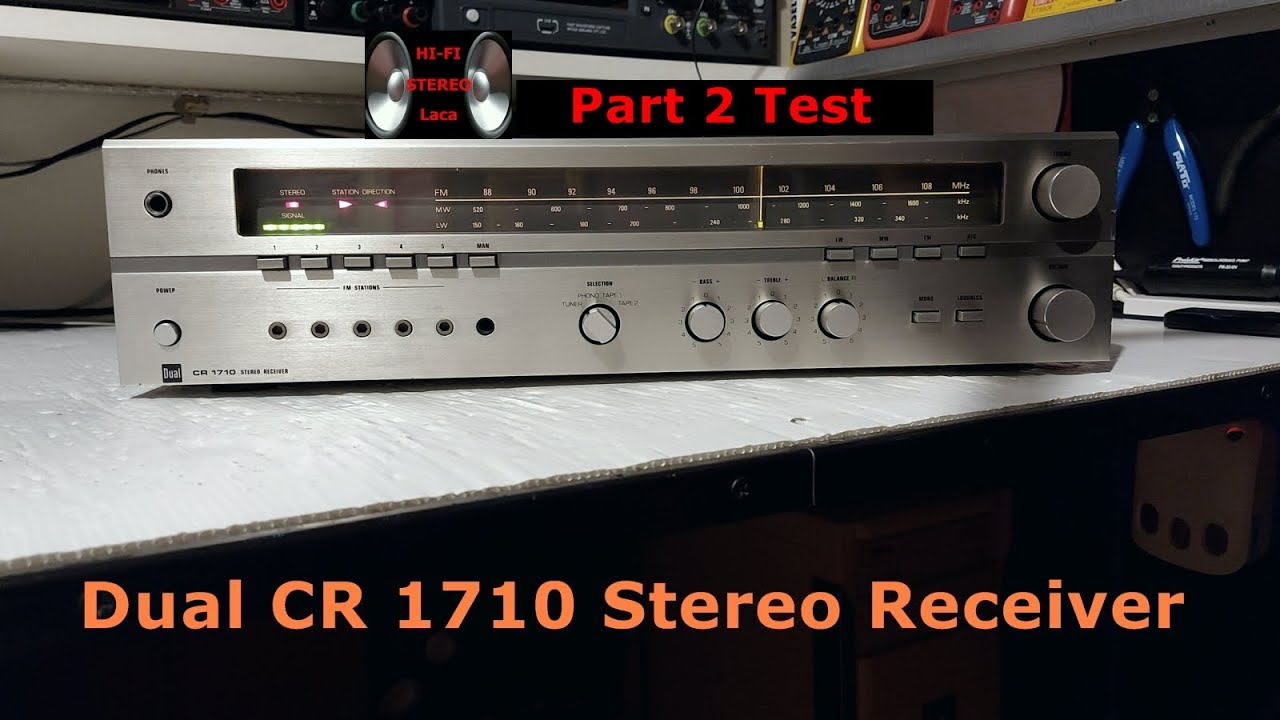 Dual CR 1710 Stereo Receiver (1980-82) Part 2 Test - YouTube