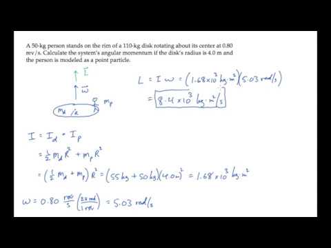 Rotational Motion: Angular Momentum. Level 1, Example 1 - YouTube