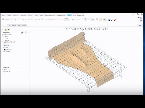 Advanced Surface Modeling CREO - YouTube