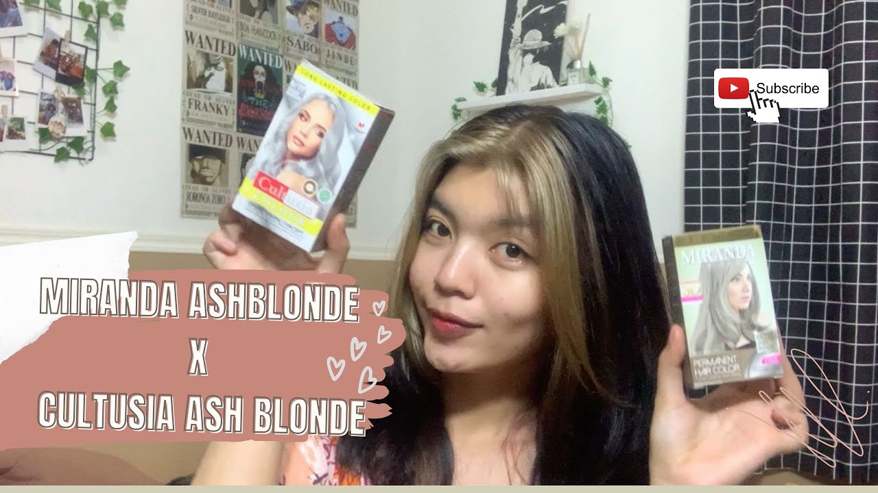 CAT RAMBUT MIRANDA ASH BLONDE X CULTUSIA LIGHT BLONDE - YouTube