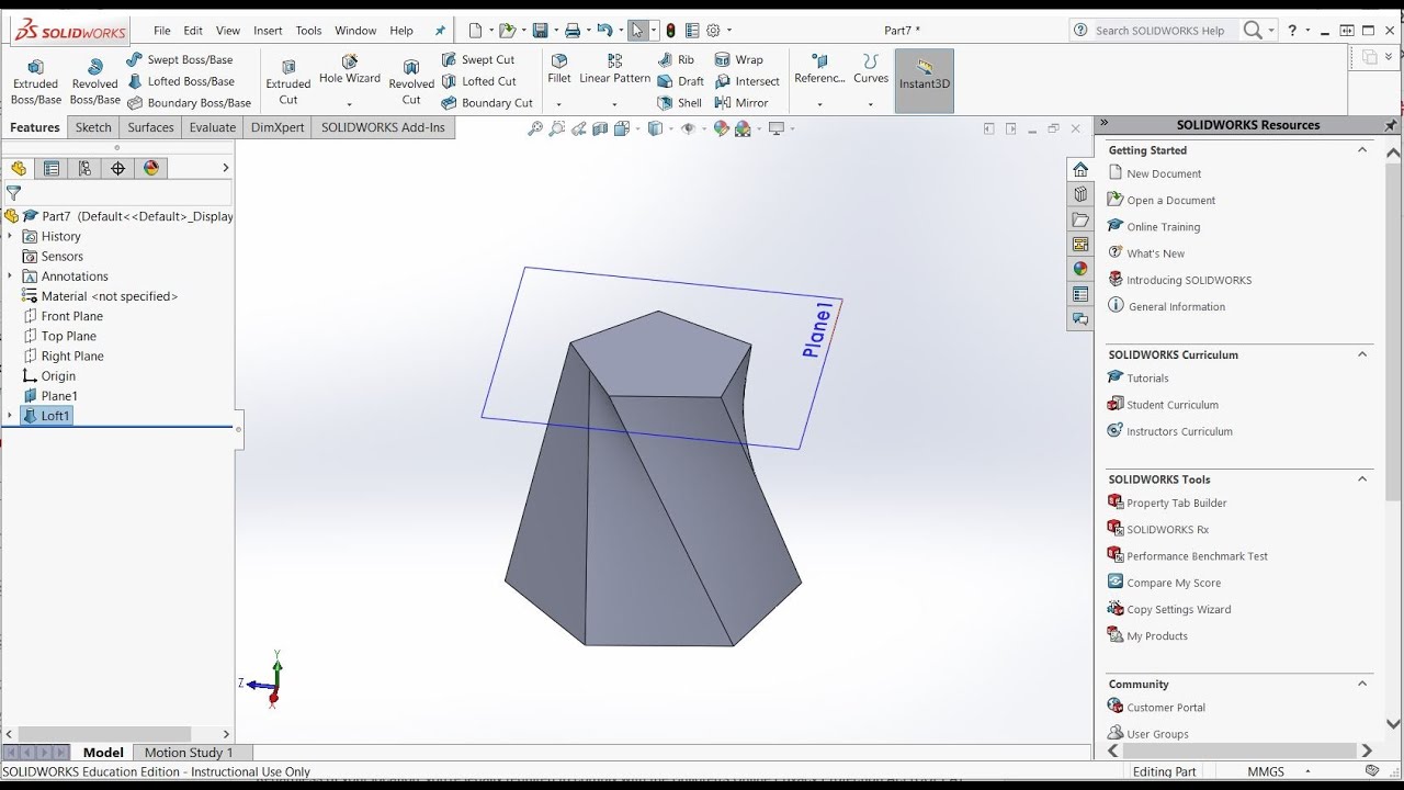 Creating a Lofted Extrude form - YouTube