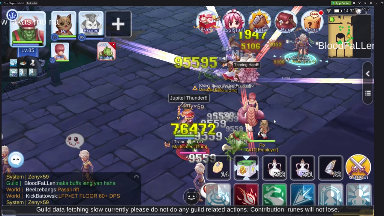 RAGNAROK MOBILE JUPITER THUNDER TEST ANOLIAN - YouTube