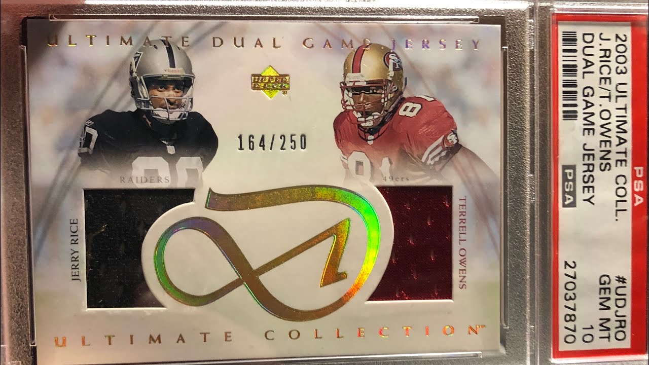 GOAT showcase - Jerry Rice memorabilia PSA cards - YouTube