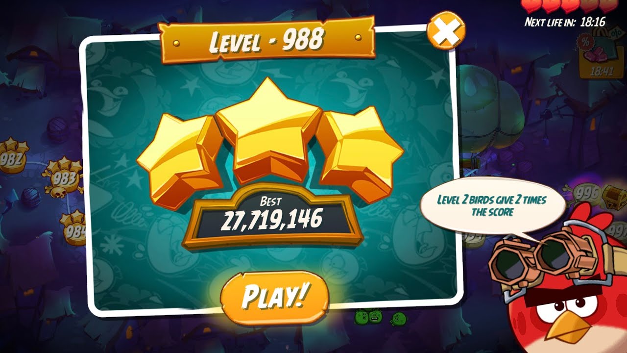 Angry Birds 2 Level 988 | Level 988 | Angry Birds 2 | Angry Birds | A B ...