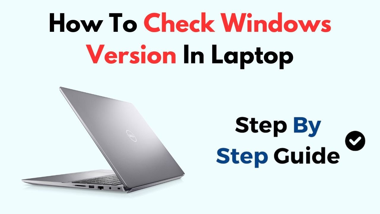 How To Check Windows Version In Laptop - YouTube