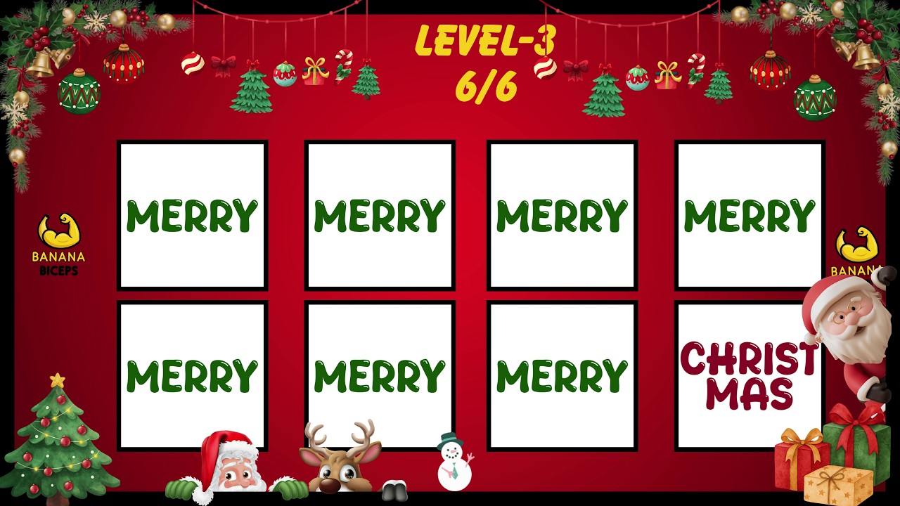 Say The Word on Beat Christmas Game Challenge 🎄| EASY MEDIUM HARD ...