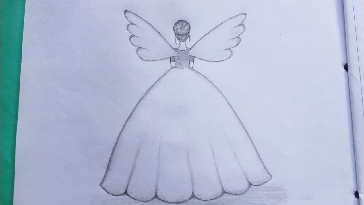 How to draw a fairy / fairy drawning /pencil sketch #art #drawing - YouTube