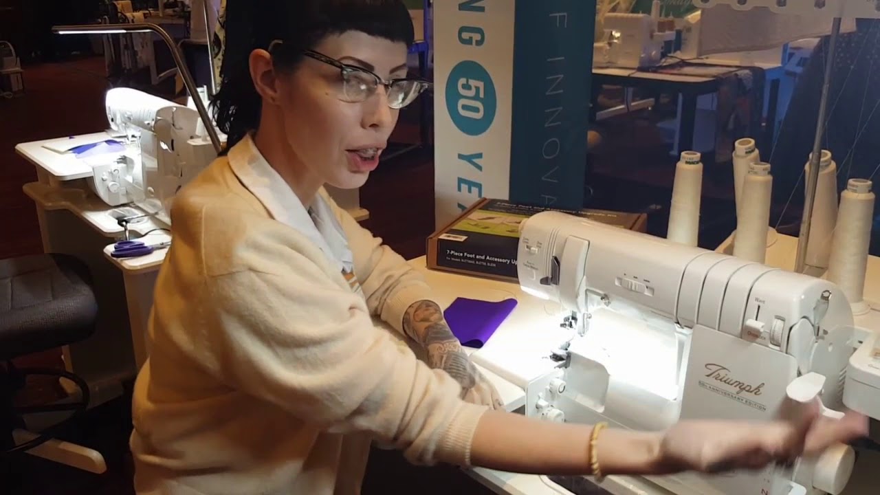 Kingdom Sewing: New Features of the Baby Lock Triumph - YouTube
