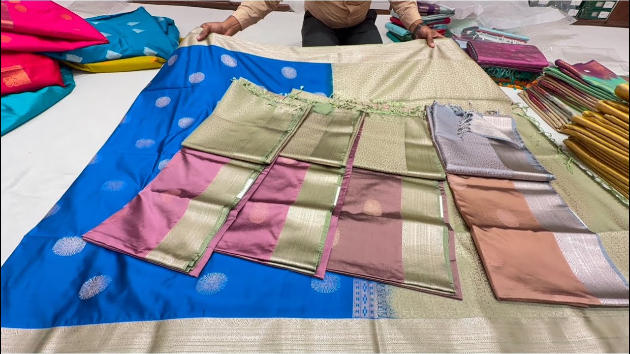 Chickpet Bangalore wholesale Silk sarees||lSingle saree courier ...