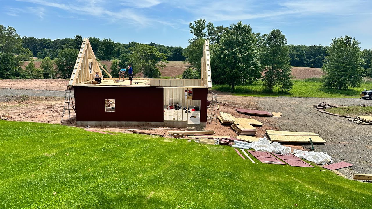 Rocky Hill Community Farm Barn Construction - YouTube