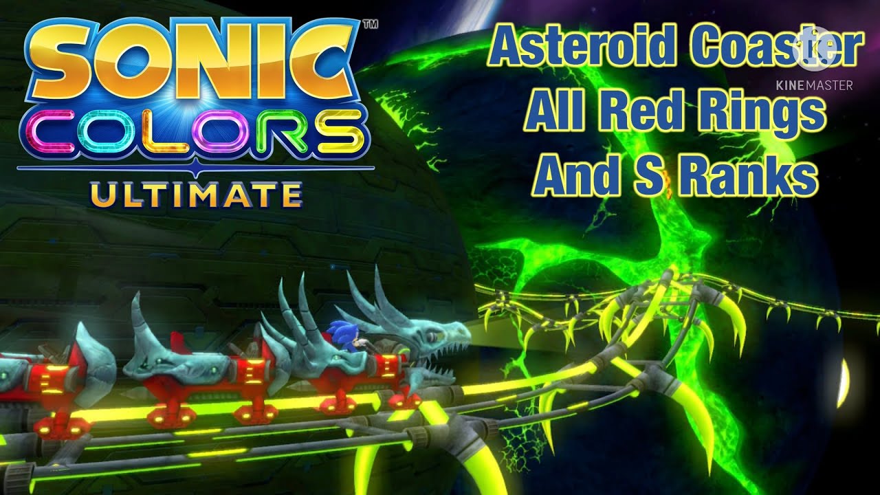 Sonic Colors Ultimate: Asteroid Coaster-All Red Star Rings and S Ranks ...