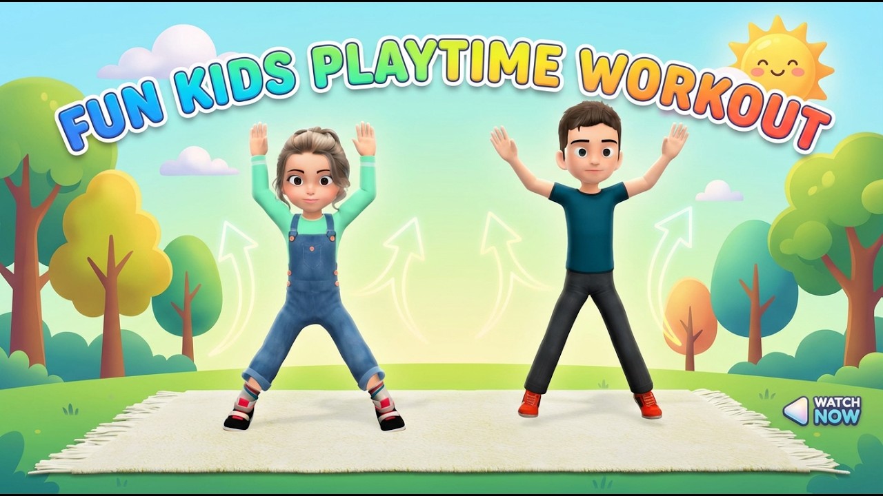 Fun Kids Playtime Workout: 20 Min Active Games! - YouTube