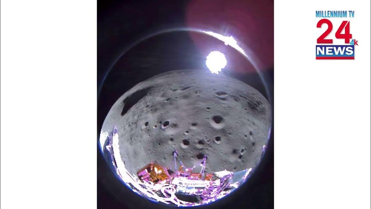 Private lunar lander sends back first pics from its moon landing - YouTube