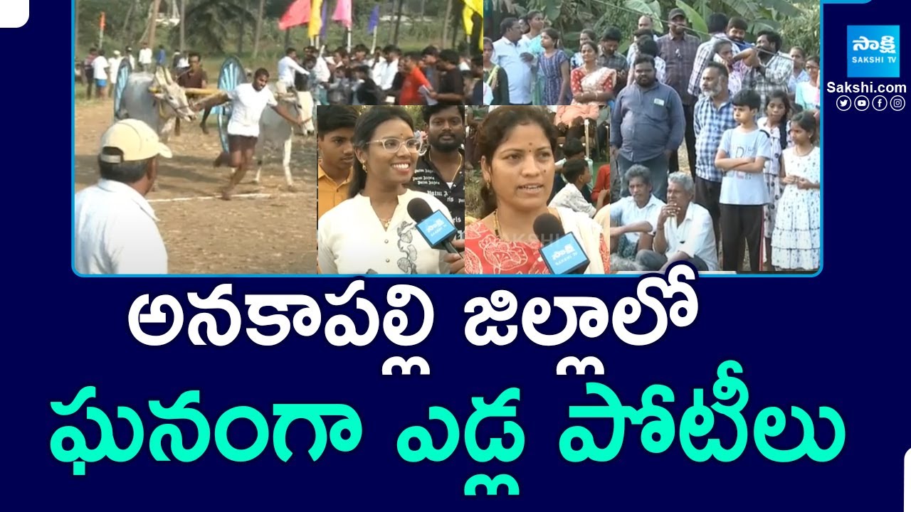 Bull Race Competition at Anakapalle District | Sankranti Festival ...