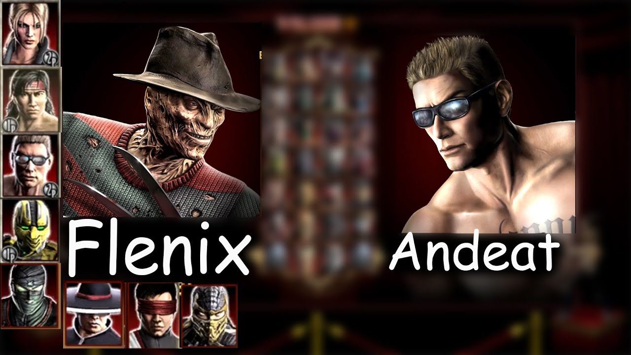 MK 9 Andeat CAge vs Flenix all character - YouTube