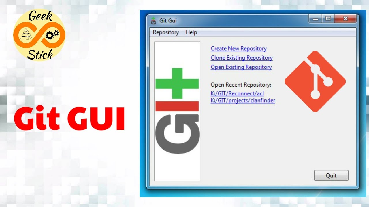 Git GUI #geekstick - YouTube