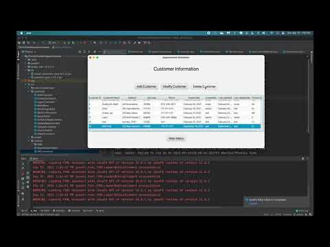 Java GUI Appointment Scheduler - YouTube