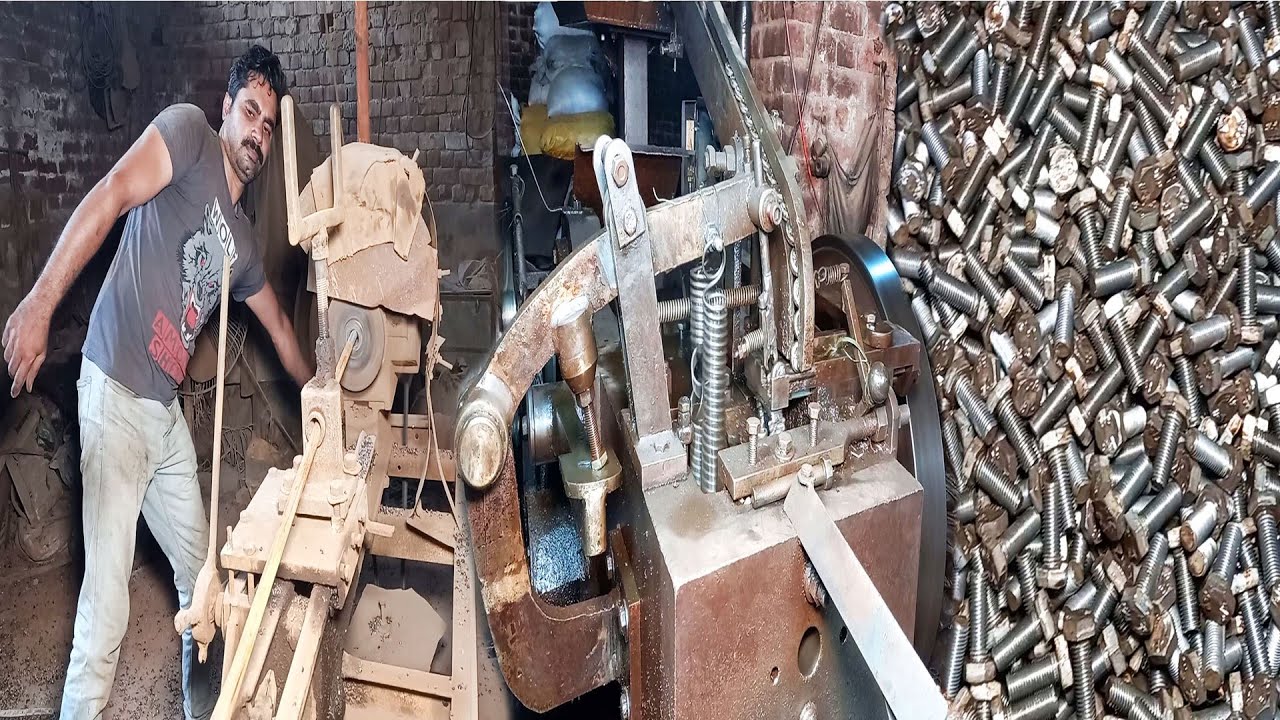 How Bolt Nut is manufacture in factory | Manufacturing process of Hex ...