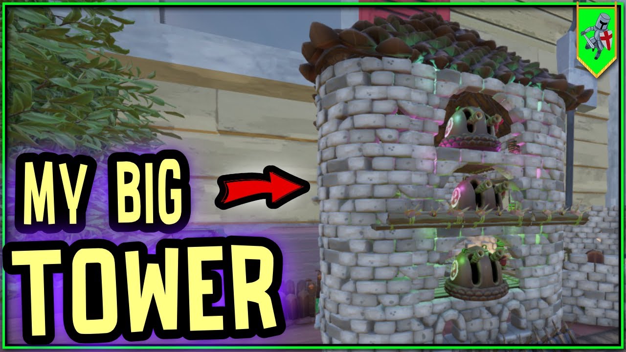 Building the first of many Defense towers for my new MEGA base in ...