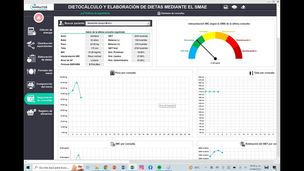Software de Nutrición I Dietocálculo y elaboración de dietas I Video ...