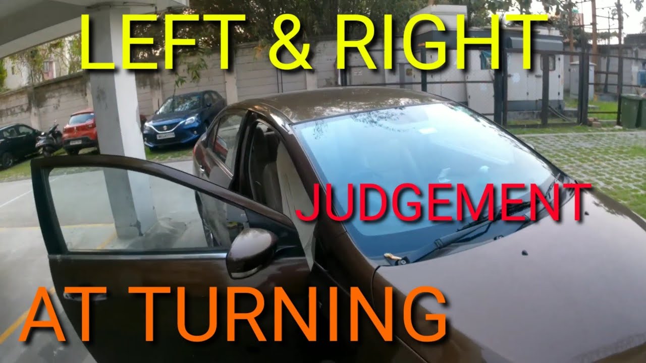 Judgement on turning left and right side | Safe distance | Driving ...