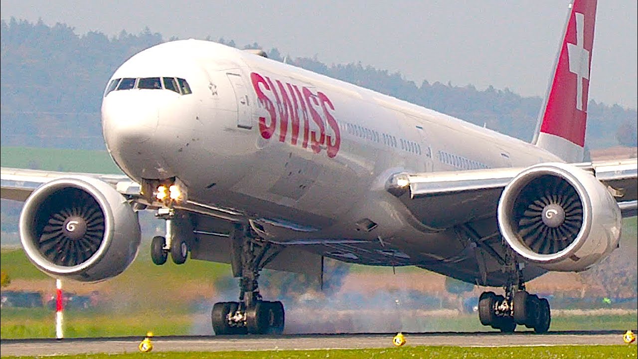 Just a bit DIFFERENT - VERY BIG Airplane TAKEOFFs and LANDINGs - Zurich ...