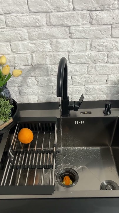 Мойка для кухни из нержавейки PVD Графит Декор 600х500 LUXWASSER 31256 ...
