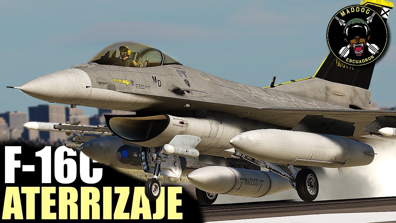 DCS F-16C: Aprende a volar un F-16 - Parte 4 Despegue y Aterrizaje | ESCUADRÓN MADDOG - YouTube