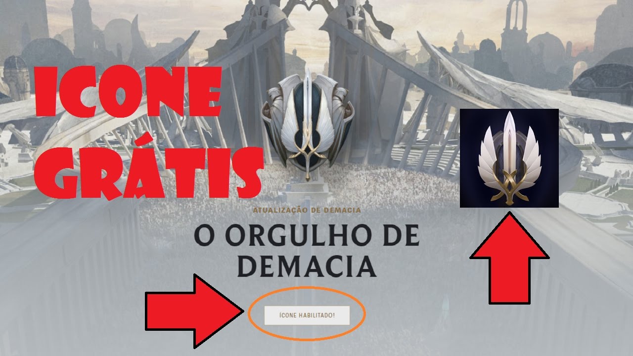 ÍCONE GRÁTIS DE DEMACIA - LEAGUE OF LEGENDS - YouTube