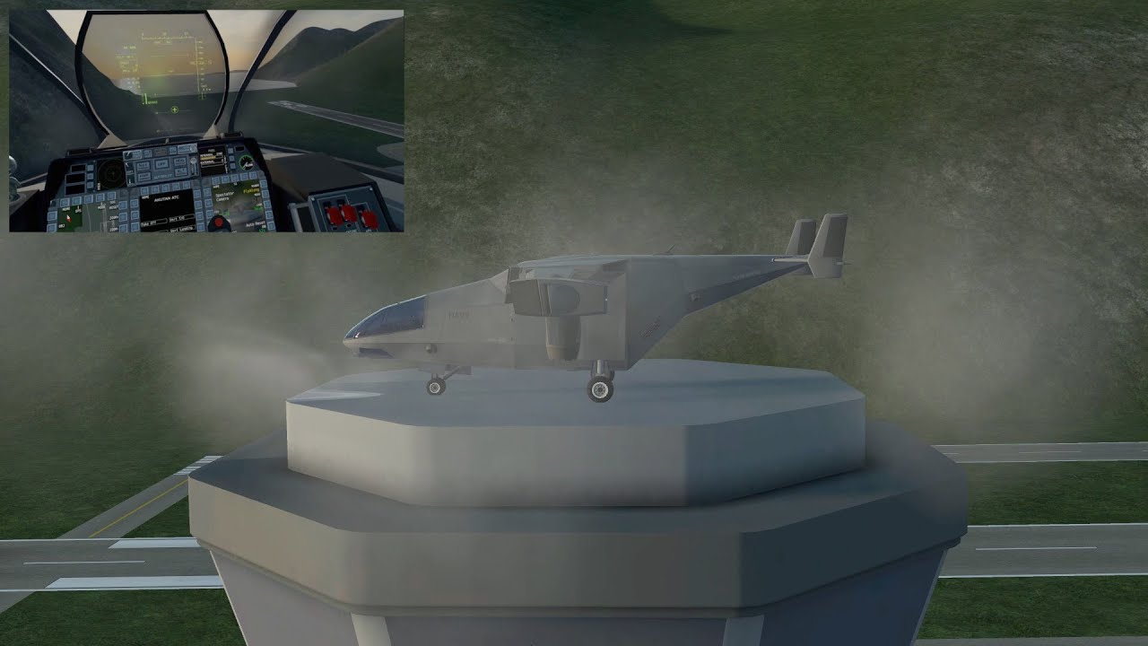 VTOL VR - AV-42C - Tower Vertical Landing - YouTube