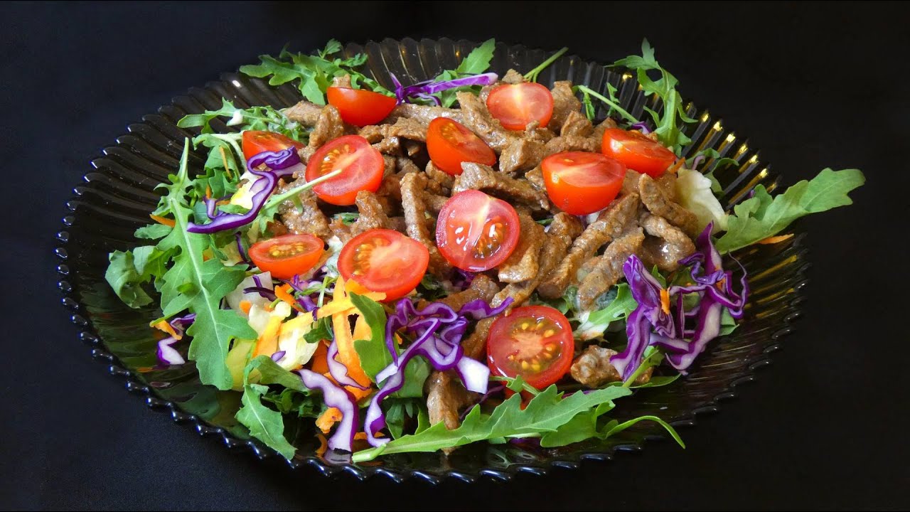 BEST delicious LOW CARB salad with baby beef/Najbolja i zdrava salata ...