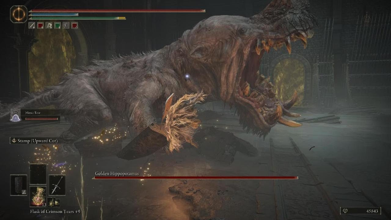 ELDEN RING Shadow of the Erdtree DLC Golden Hippopotamus Boss Fight ...