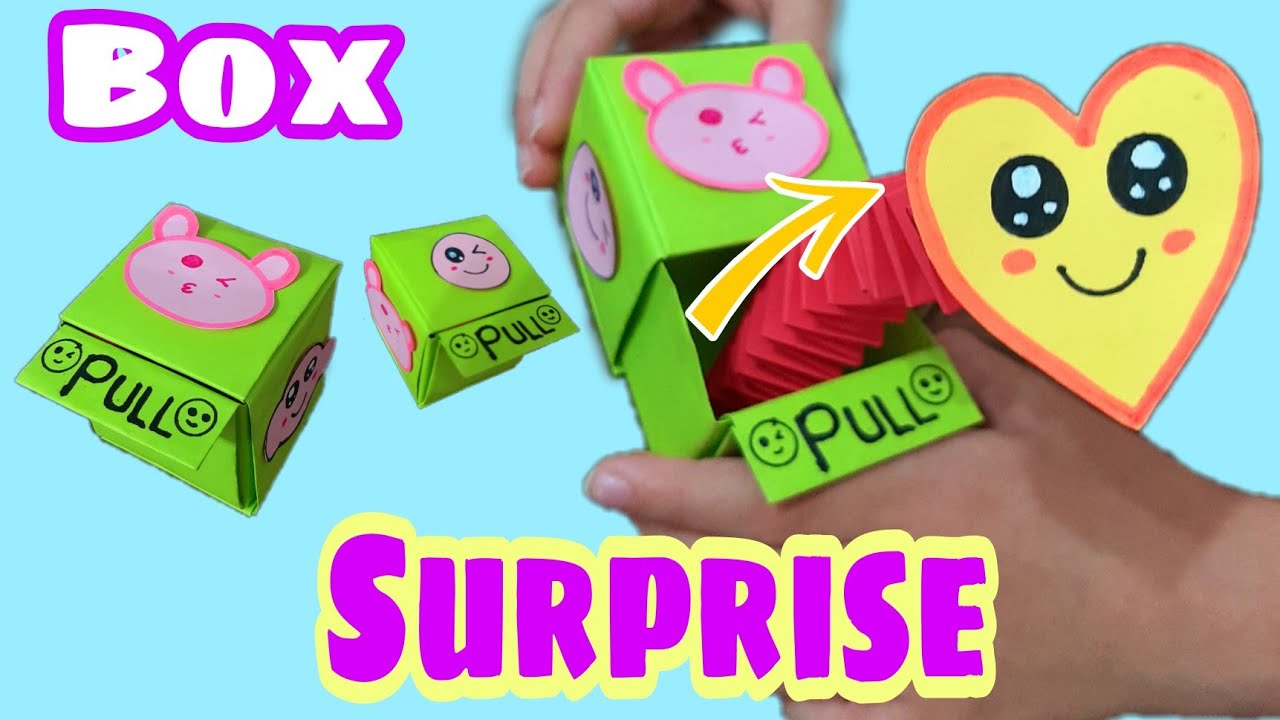 How to make Origami SURPRISE BOX || Origami Pop Out Box - YouTube