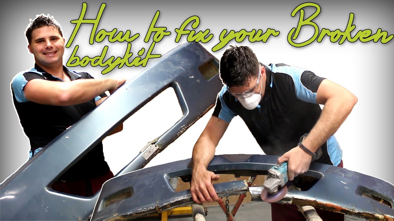 How to Repair a Fibreglass Front Bumper / Spoiler Simple and cheap ...