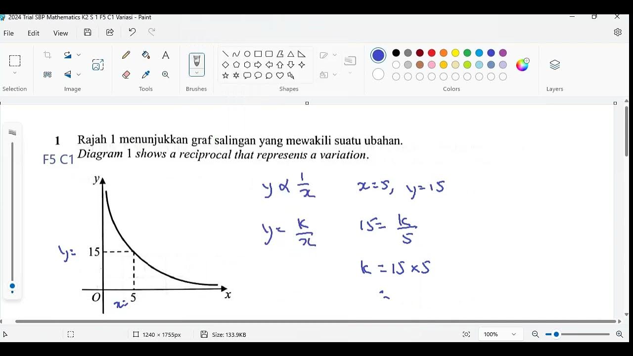 2024 Trial SBP Mathematics K2 S 1 F5 C1 Variasi - YouTube