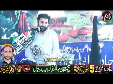 Zakir Syed Ali Raza Shah 5 Shiwal 2025 Imam Bargah Qasr e Abbas Chah Ghujjaranwala Ahmad Pur ...
