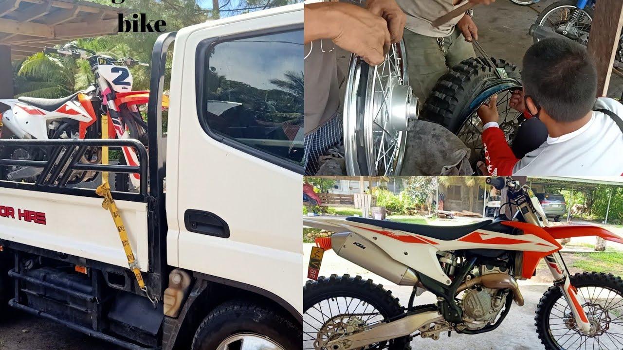 wheel alignment of dirt bike |piolo odal - YouTube