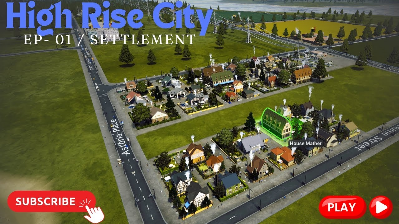 High Rise City Gameplay; Building a city and more. - YouTube