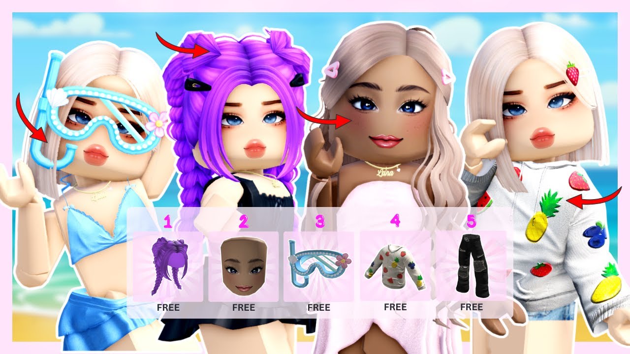 FREE 5 Cute UGC Items & Hair 🎀 Roblox UGC - YouTube