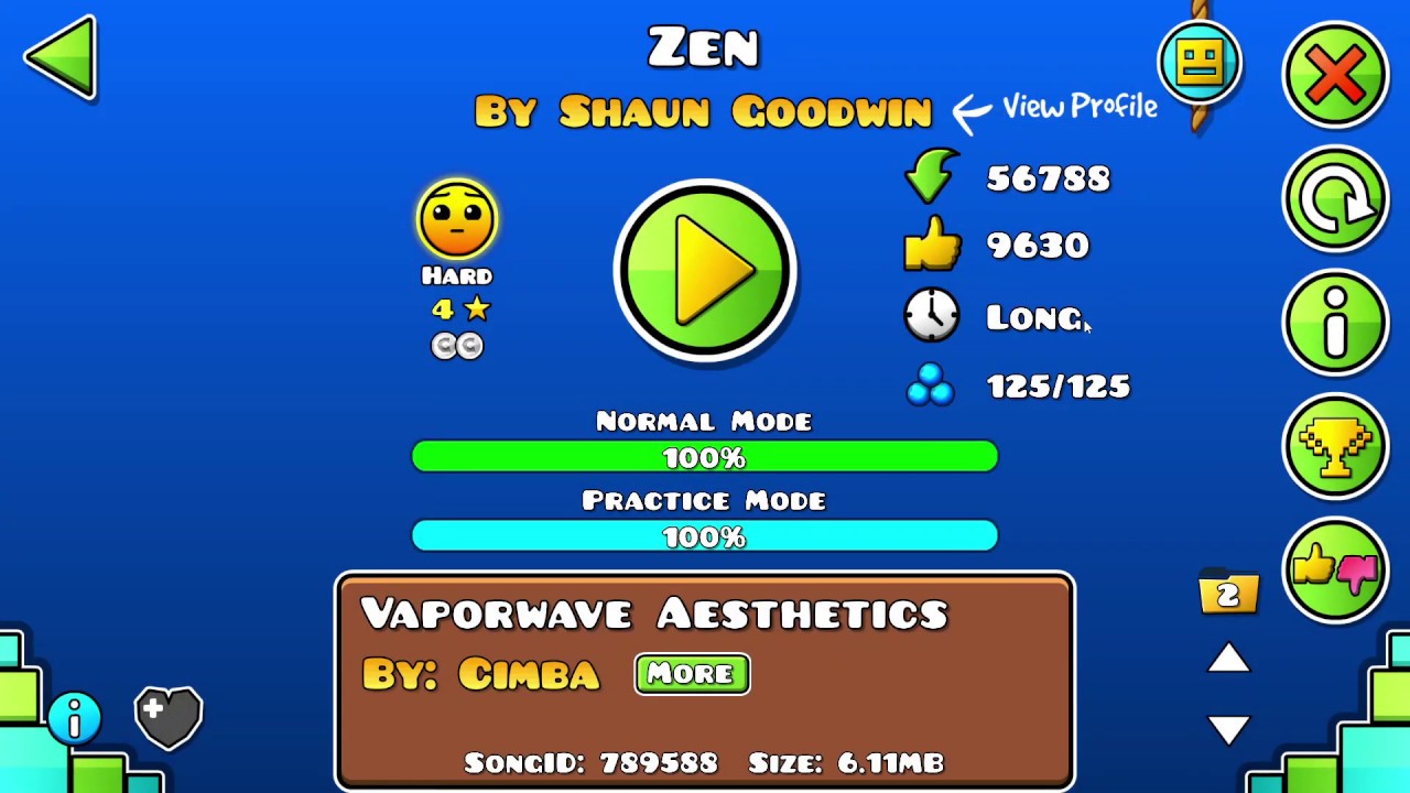 Geometry Dash-Zen by Shaun Goodwin - YouTube