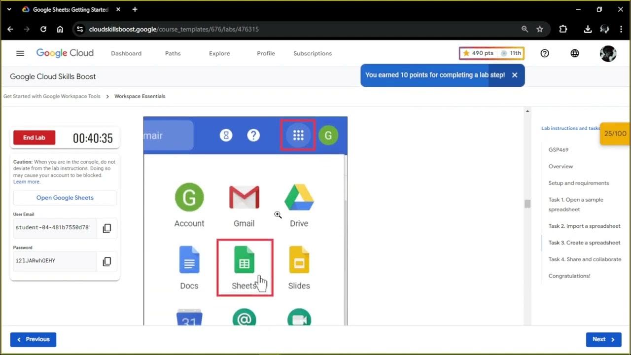 E05: Google Sheets: Getting Started || GDG CUIET || GenAI Study Jams - YouTube