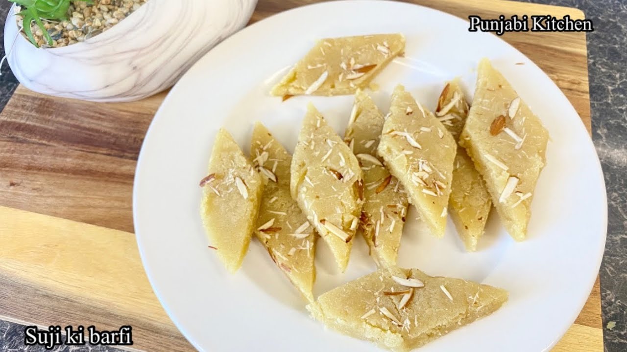 Suji ki barfi | Rava Burfi | Suji ki Burfi recipe - YouTube
