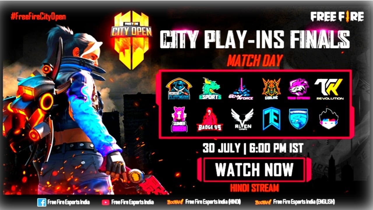 [HINDI] Free Fire City Open | City Play-Ins Finals - YouTube