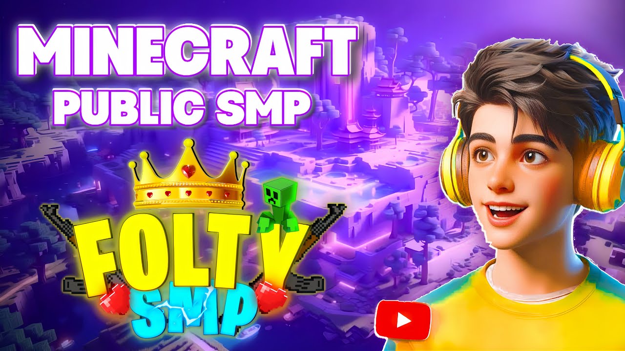 🍑Join My Public SMP 24/7 Online And All Version Support || Folty SMP ...