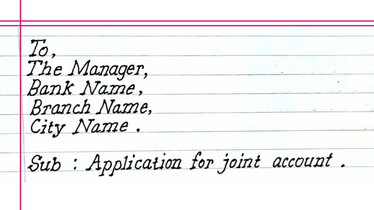 Bank Application || How to apply single Account into joint account in ...