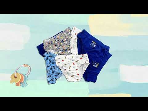 Simply Adorable Boys Bikini Panty Underwear 7 Pack - SKU20