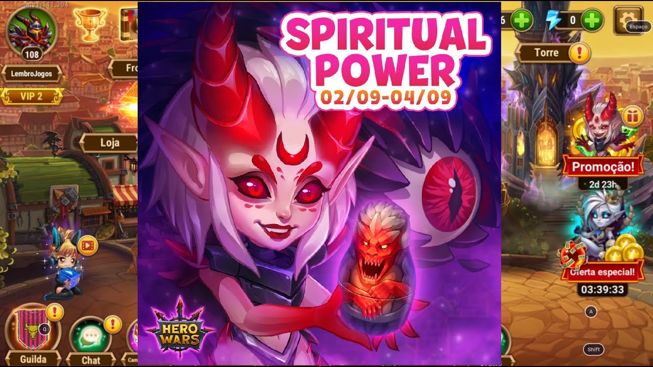 Hero Wars Mobile Evento Poder Espiritual heroi Xe'Sha - YouTube